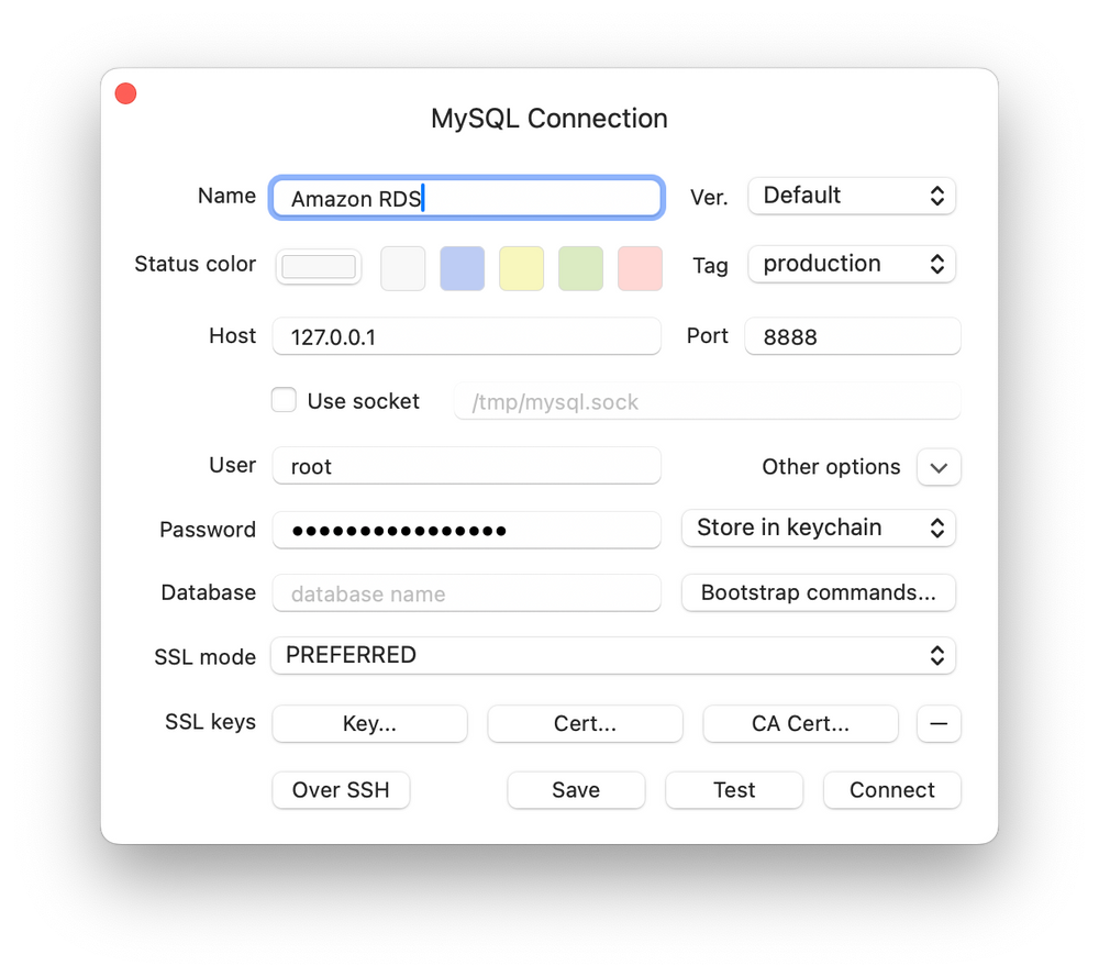 Securely Connect to Amazon RDS using SSH Tunneling and Table Plus